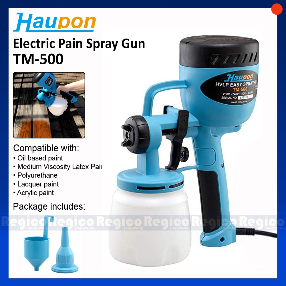 Haupon Electric Paint Spray Gun TM-500 Regico Hardware | Shopee Philippines