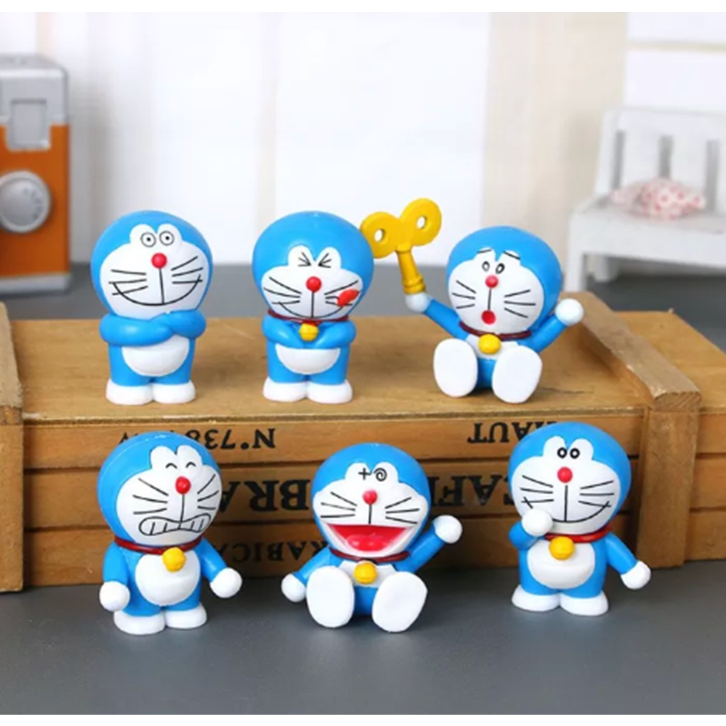 Model set of 1 character in a set of 6 cute Doraemon cartoon Angel ...