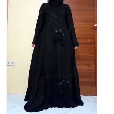 ABAYA WITH FREE HIJAB/TARHA (HEAD SCARF) IMPORTED FROM DUBAI | Shopee ...