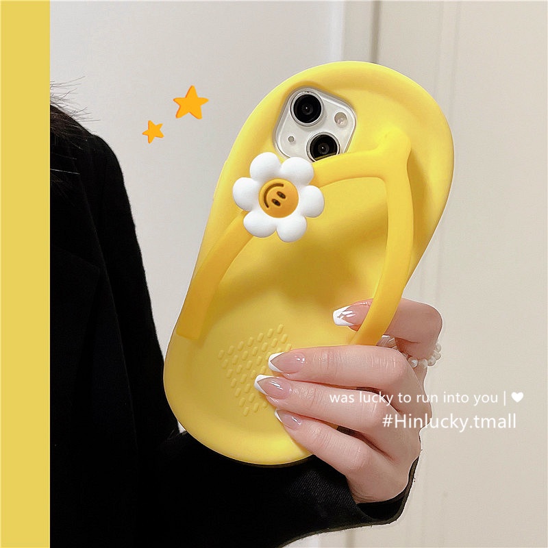 funny flower flip flops are suitable for iPhone13pro Max Apple 13 ...
