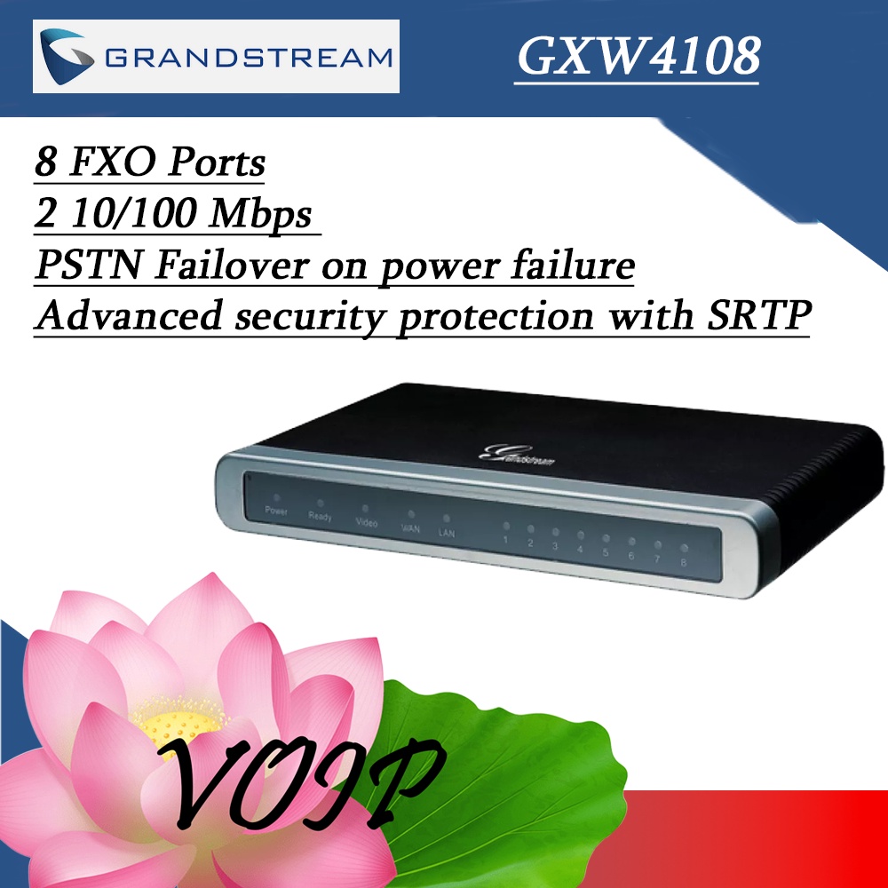 Grandstream GXW4108 - 8 Port FXO Analogue VoIP Gateway (VAT INC PRICE ...