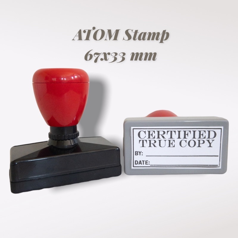 Certified True Copy Stamp Atom Stamp | Shopee Philippines