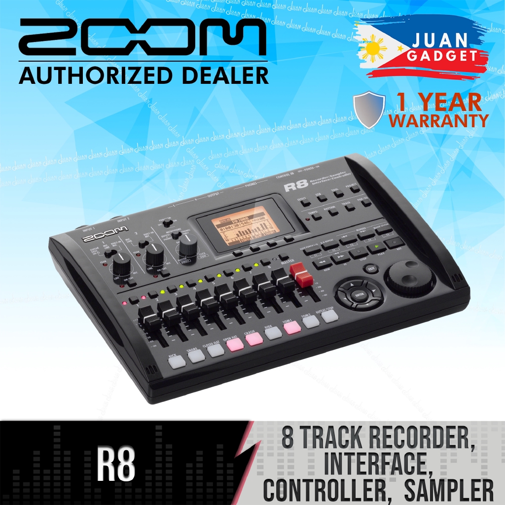 Zoom R8 8-Track Digital Recorder/Interface/Controller | Shopee Philippines