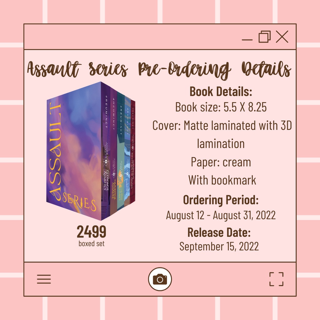 Assault Series by 4reuminct Box Set (hand-signed by Gwy) | Shopee ...