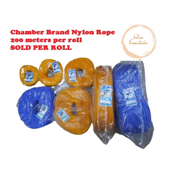 CHAMBER Nylon Rope size 4mm to 8mm | Shopee Philippines