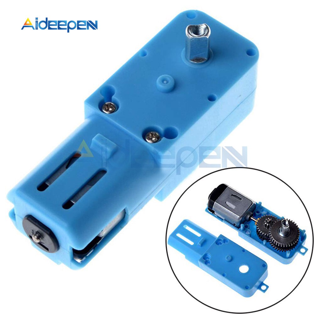 1:90 3V-6V Metal Gear Robot Intelligent Vehicle Speed Reducer TT Motor ...
