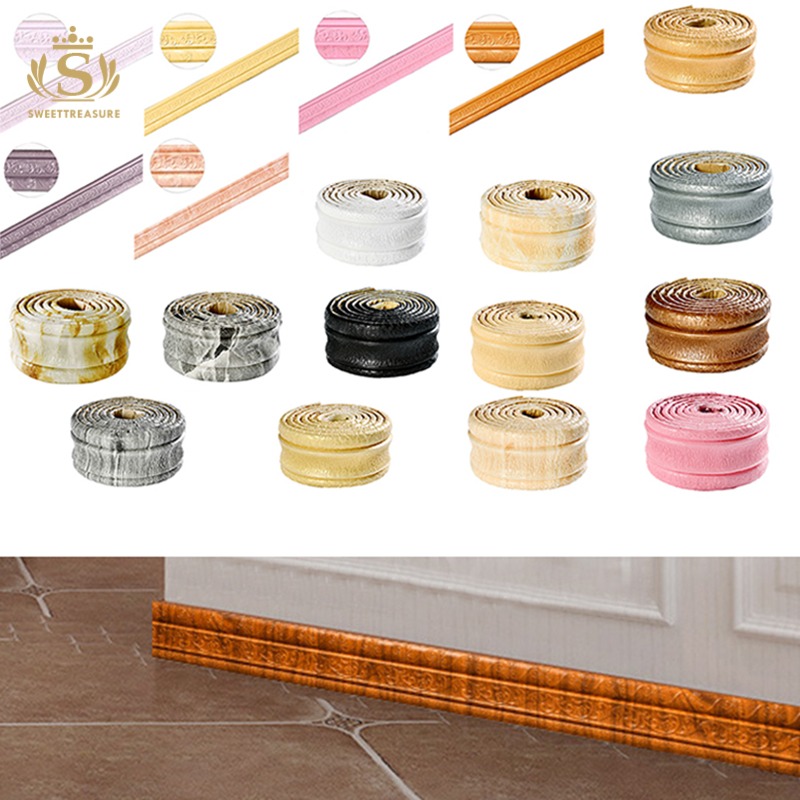 2 3m Self Adhesive Three Dimensional Wall Edging Strip Border