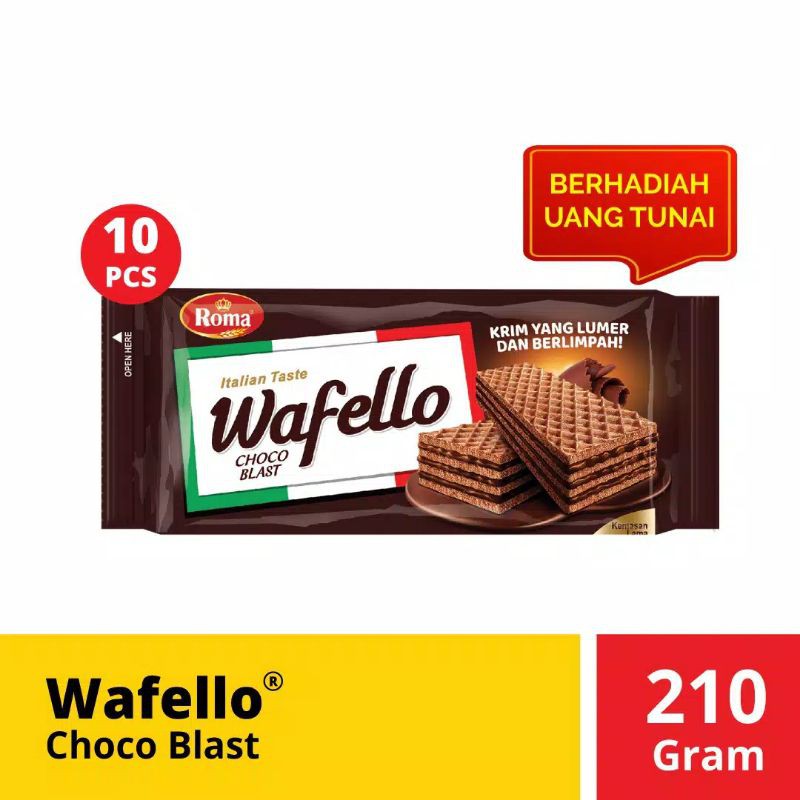 Wafello WAFER CHOCOLATE / CARAMEL 17gr X 10PCS | Shopee Philippines