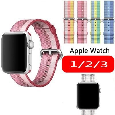 Nylon strap for iWatch 38mm Series 1/2/3 All Model 38mm | Shopee ...