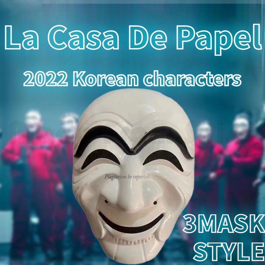 La Casa De Papel Movie Money Heist Face Mask Salvador Dali Korean ...