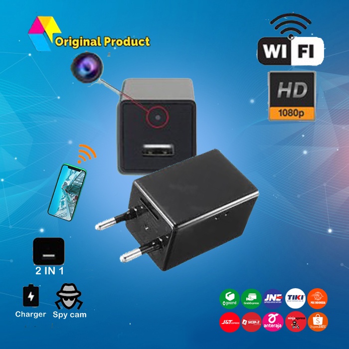 Wifi camera Charger/HIDDEN camera/Spycam Wifi/Surveillance camera/SPY ...