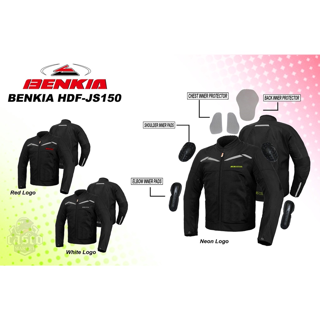 BENKIA HDF-JS150 MOTORCYCLE RIDING JACKET (FOR MEN) | Shopee Philippines