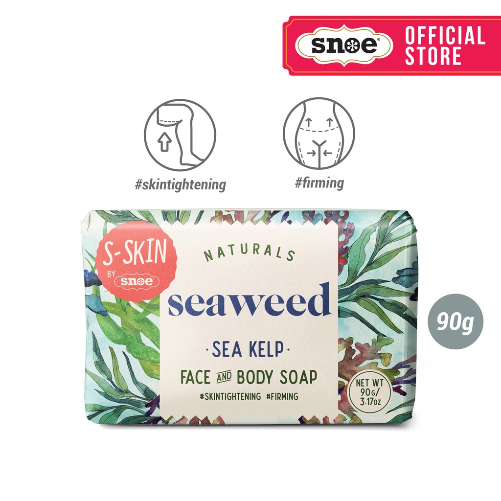 Snoe Beauty S-SKIN Naturals SEAWEED Face & Body Soap | Shopee Philippines