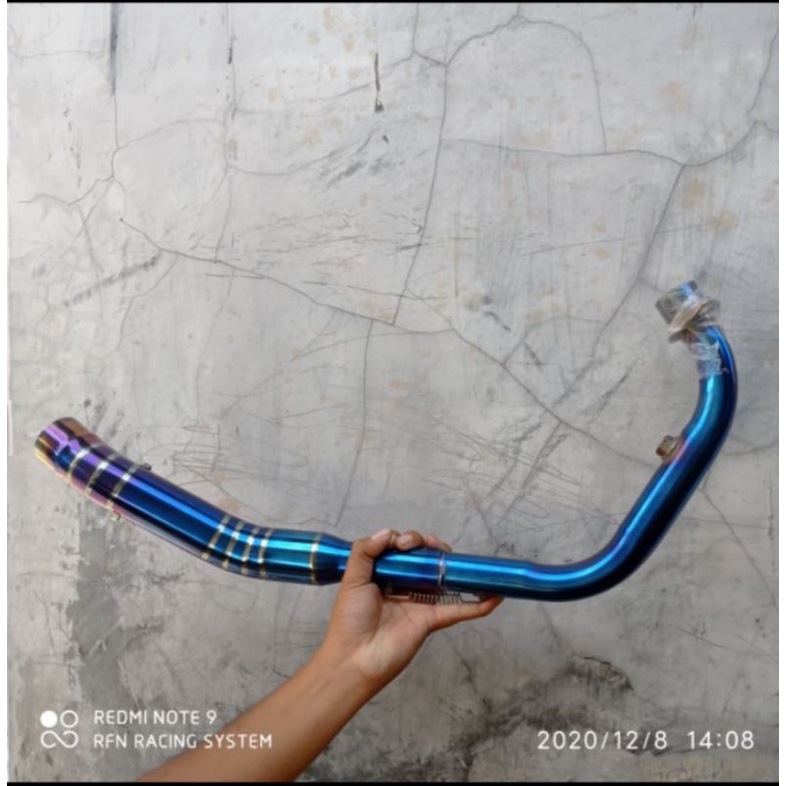 Racing exhaust header pipe neck 150 CC bluemoon cb150r Cbr 150r Sonic ...