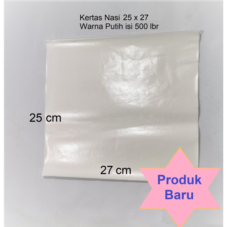 Rice Paper 25 x 27 cm 100 Sheets Plain White Kebab Paper | Shopee ...