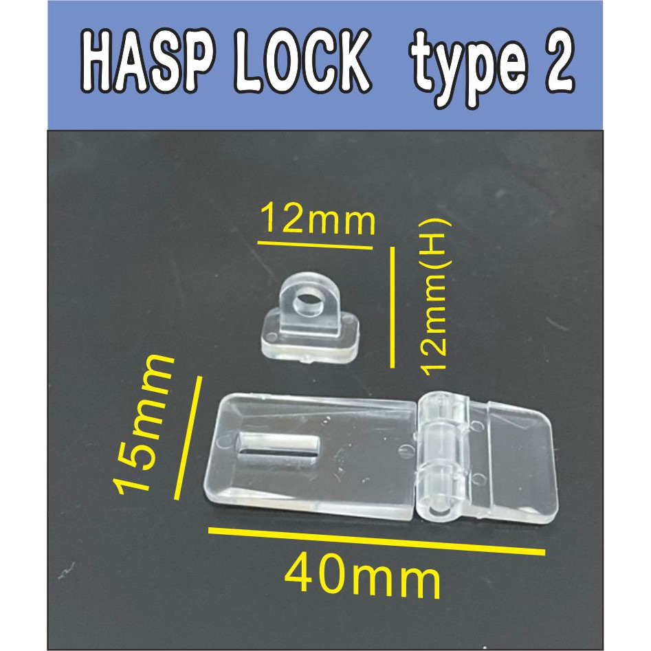 Clear Acrylic Hinge Lock Handle Hasp Folding Knob Concealed hinges ...