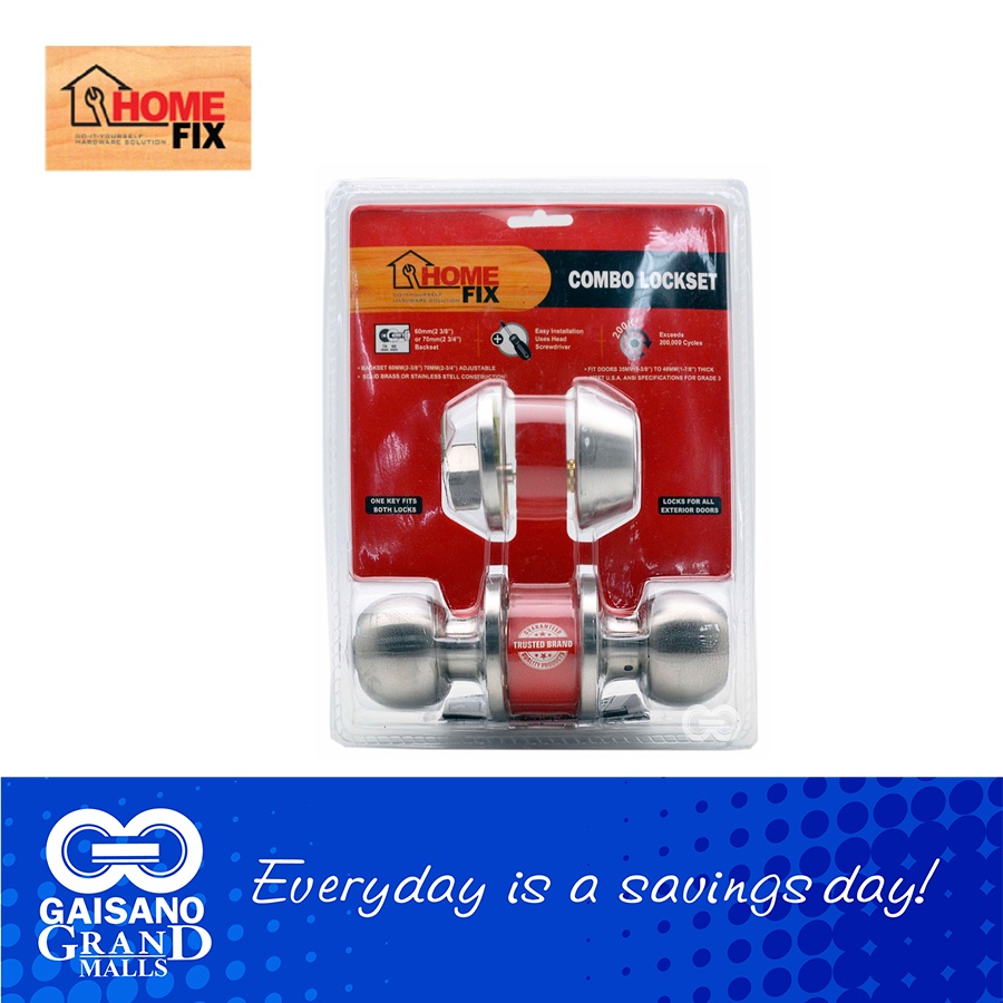 HOMEFIX Combo Lock Knob and Single Deadbolt 458 Gaisano Grand | Shopee Philippines