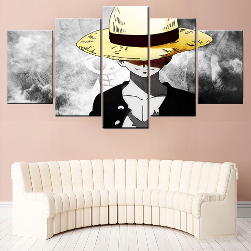 Luffy Animation Poster Cartoon Luffy Living Room Bedroom Decoration ...