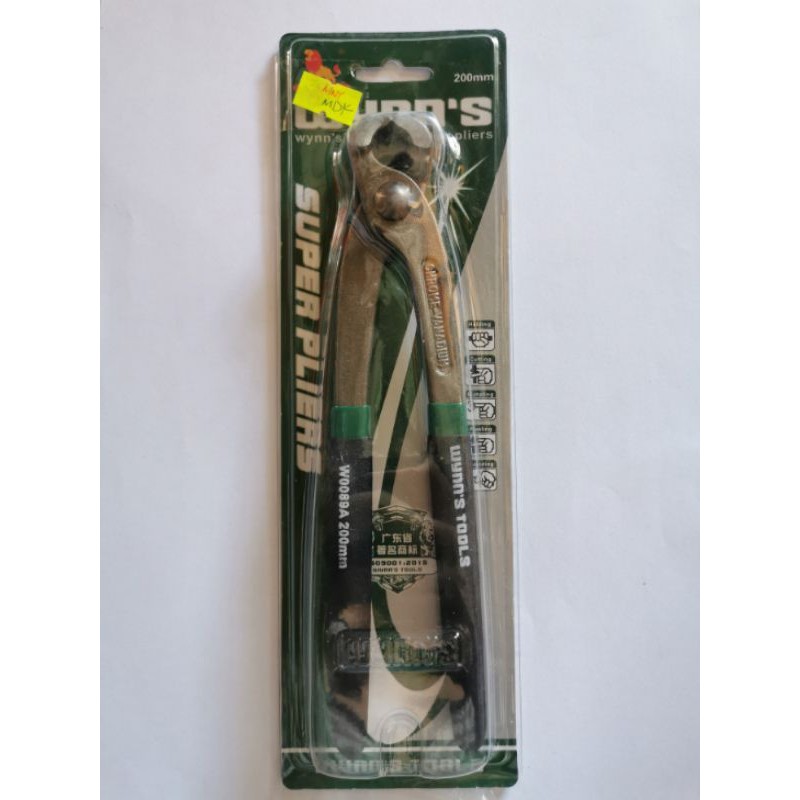 Wynns Carpenter Pliers / Super Pliers / Buka Pako / Cutter | Shopee ...