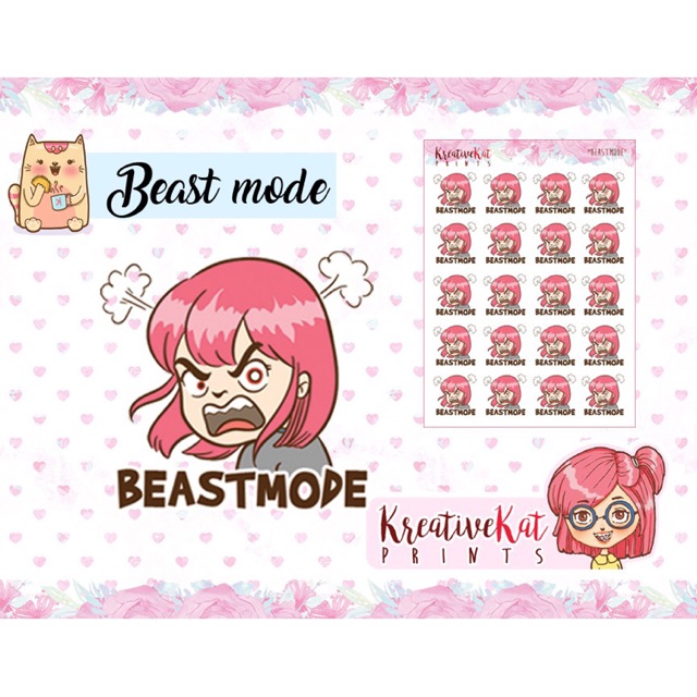 Planner Stickers "Beast Mode" | Shopee Philippines