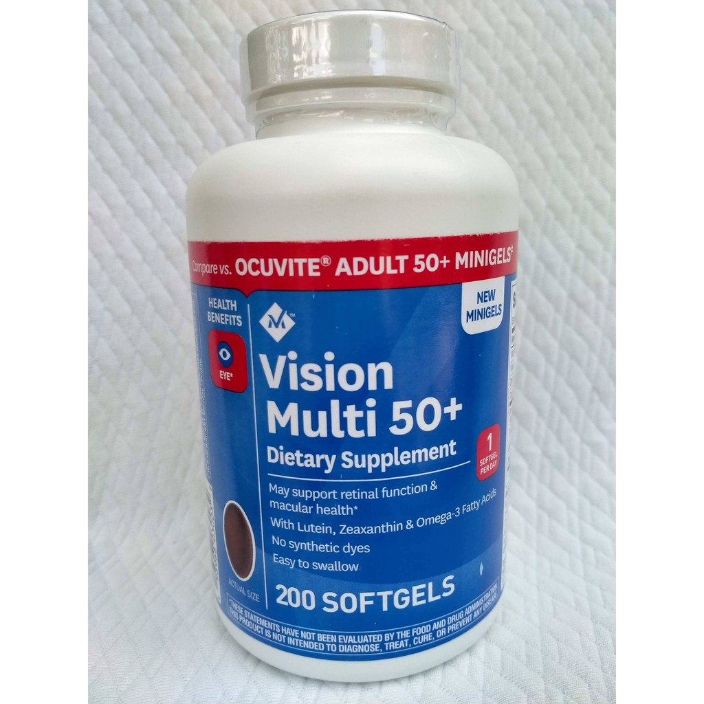 Members Mark, Vision Multi 50+,( May support retinal function & macular ...