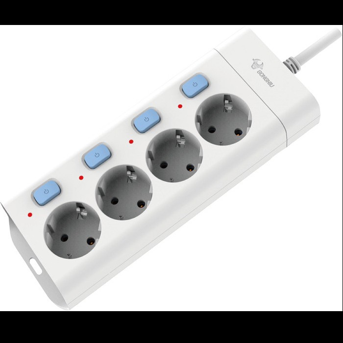 Gongniu 4 Hole Multi Switch Socket GNID G3040 (5 Meter) | Shopee ...