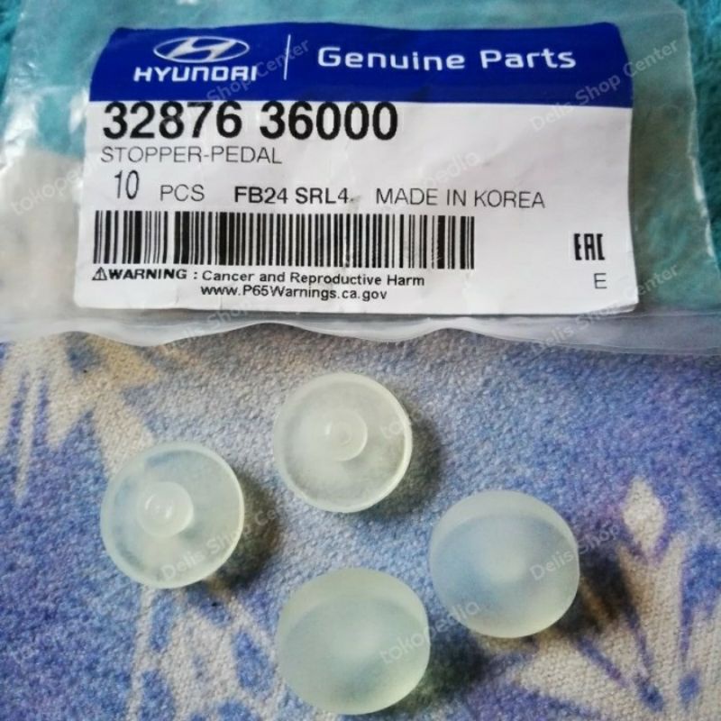 Rubber pedal stopper for brake pedal retainer HYUNDAI Accent Avega Atoz ...