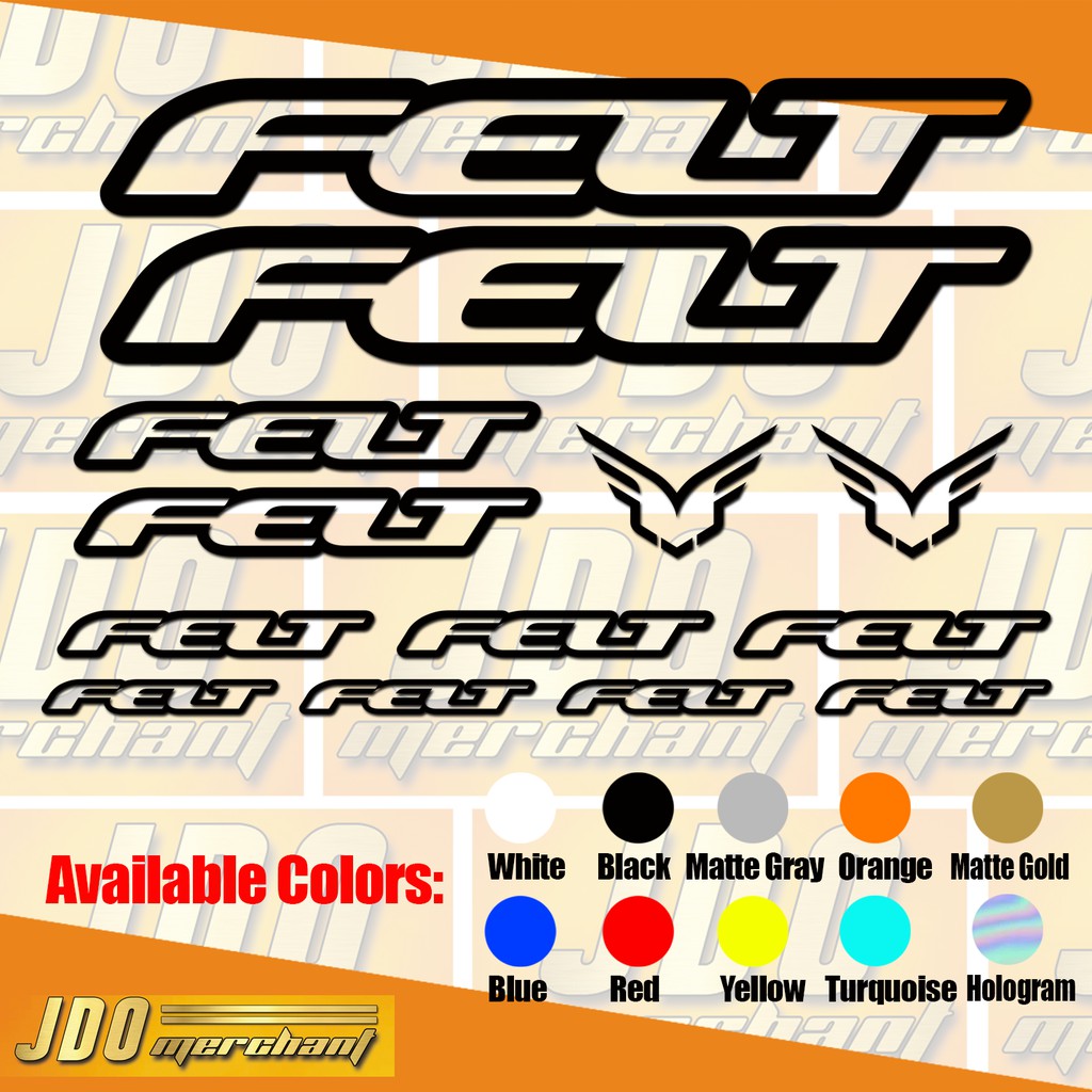 felt bike Stickers felt sticker Decals | Shopee Philippines