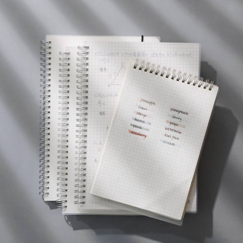 Spiral Notebook Transparent Cover with and without Elastic Band ...