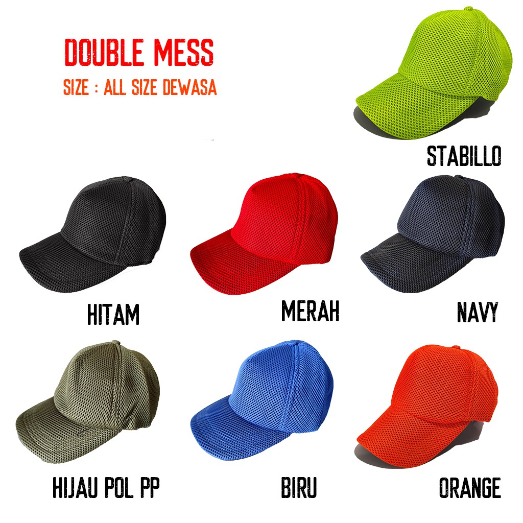 Mesh Hat/Double Mess | Shopee Philippines
