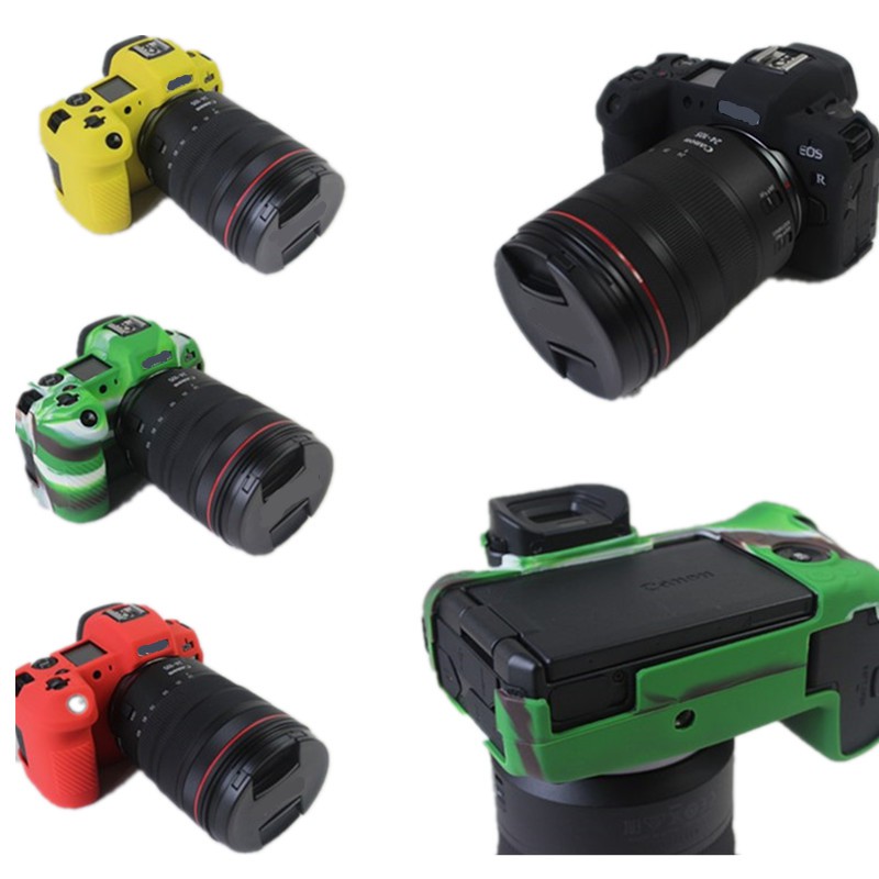 Soft Silicone Rubber Camera Body Case Cover For Canon EOS R | Shopee ...