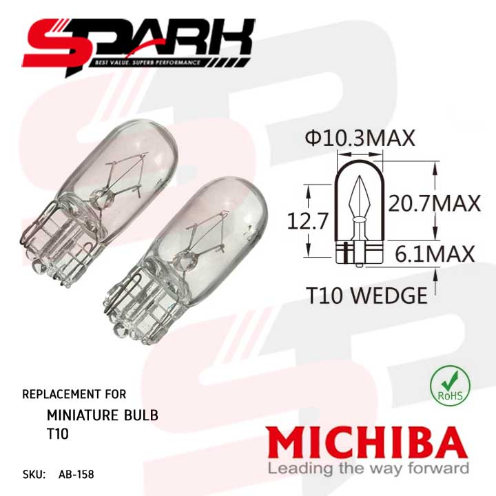 (5 PCS) T10 Miniature Bulb Wedge Bulb 12V for Cars, SUV's | Shopee ...