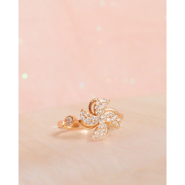 Adjustable Flower Fidget Ring with Free Box by Moonlight Jewelry Ph ...