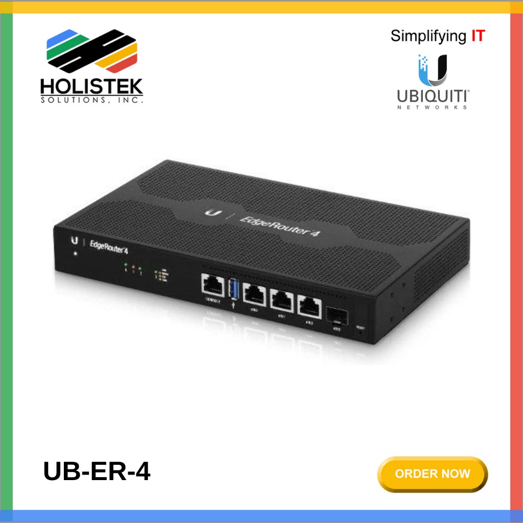 Ubiquiti EdgeRouter 4 Port (ER-4 I ER 4 I ER4) I 4-Port Gigabit Router ...