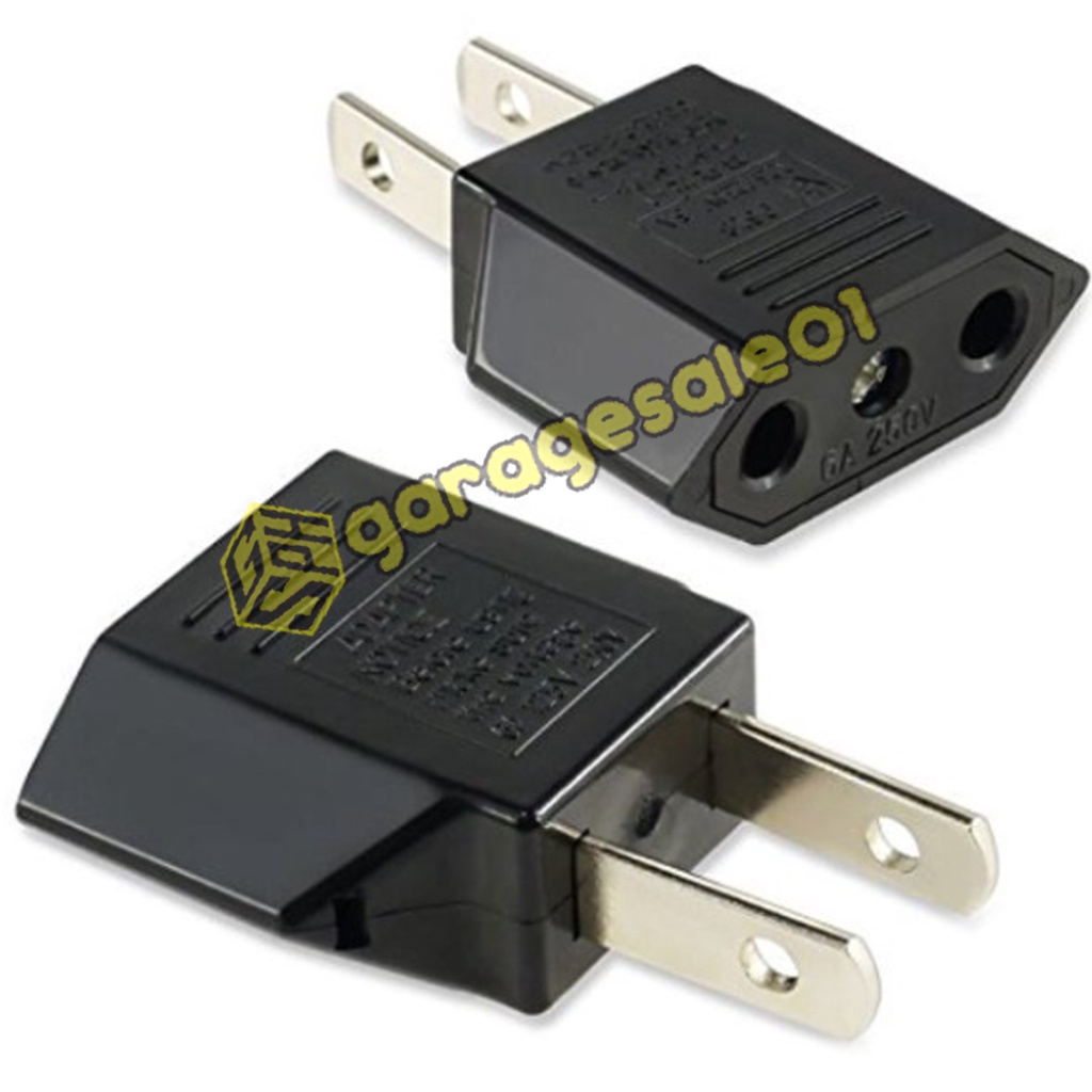 Round To Flat Adaptor Plug AC | Shopee Philippines