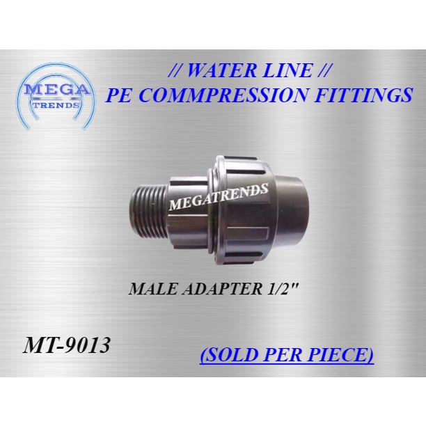 MT-9013 PE Compression Fittings FOR PE PIPE 1/2" (SOLD PER PIECE ...