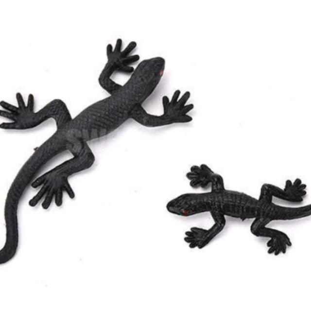 mini Lizard toy prank lizard 5/10 pcs mini sticky | Shopee Philippines