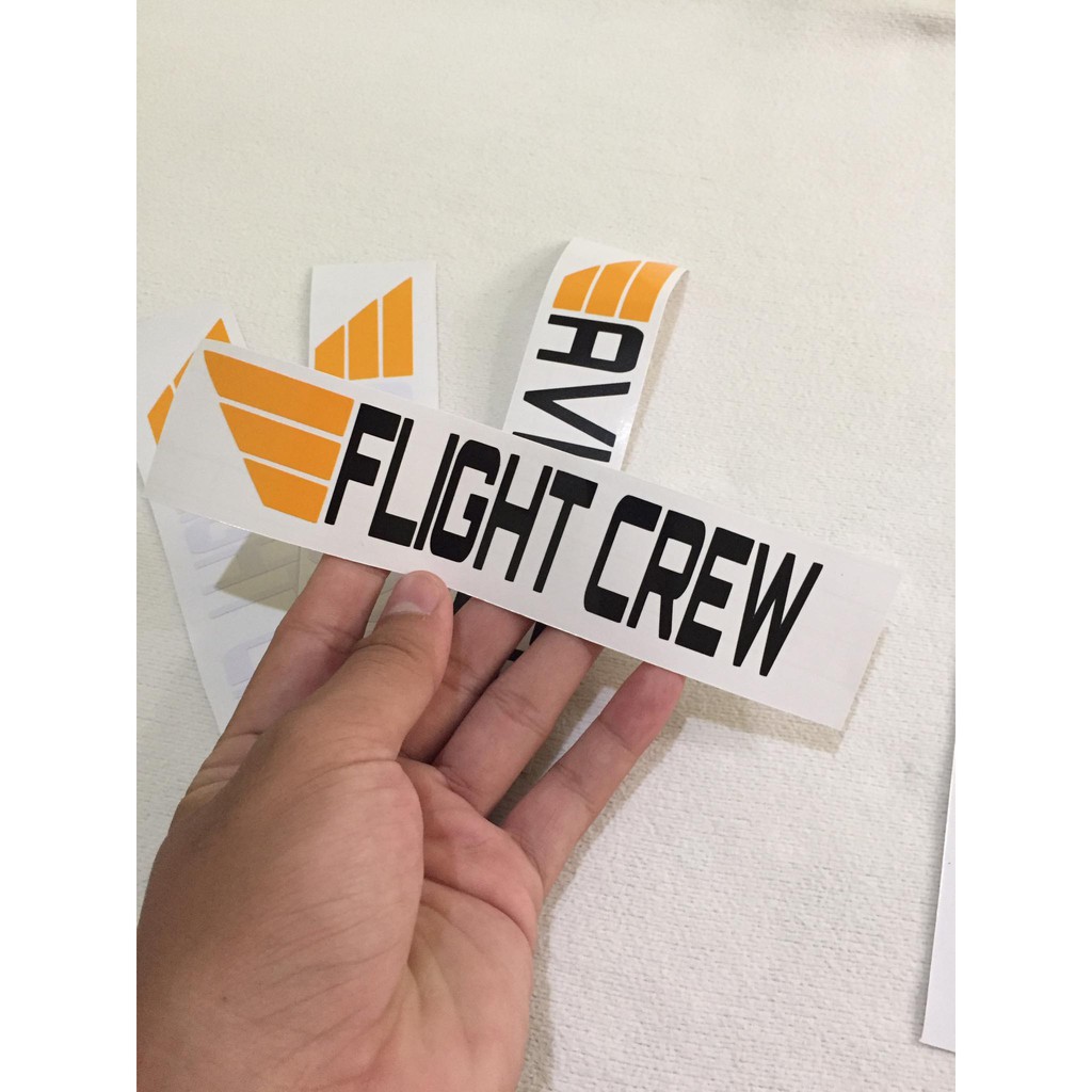 Flight crew vinly sticker | Shopee Philippines