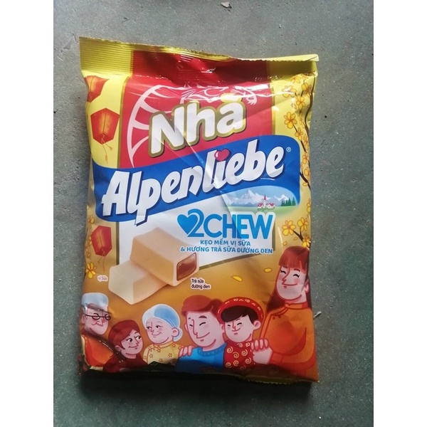 Alpenlibe Packaged Candy Milk Flavor and Black Sugar Milk Tea (65 ...