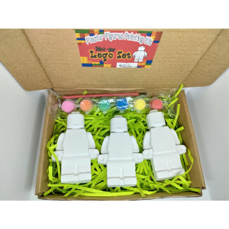 Paint Your Own Lego Roblox Minecraft Plaster Figures Painting Kit ...