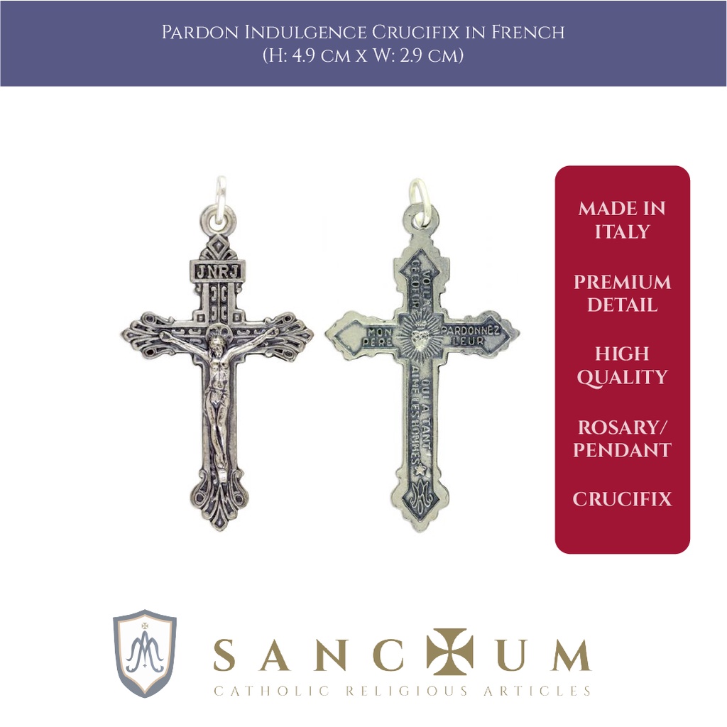 Pardon Indulgence Crucifix in French - Made in Italy (CR - CX1779 ...