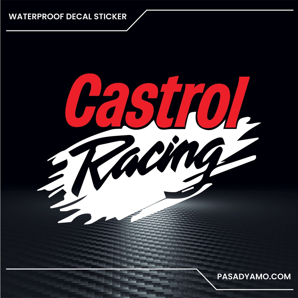 Castrol Racing Decal Sticker for Cars and Motorcycles 4 x 7 inches ...