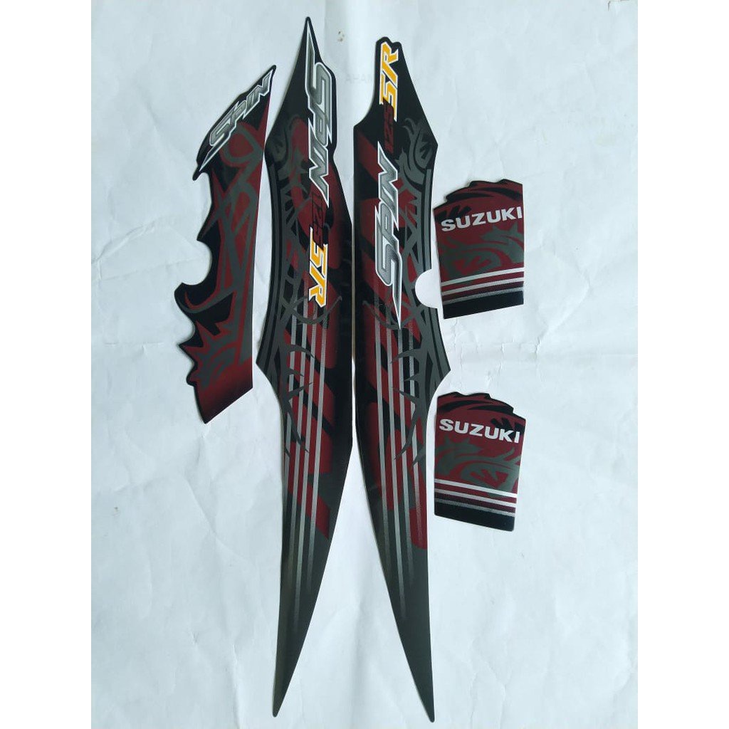 Suzuki spin sr 125 2010 motorcycle striping sticker - AHAMOTOR | Shopee ...