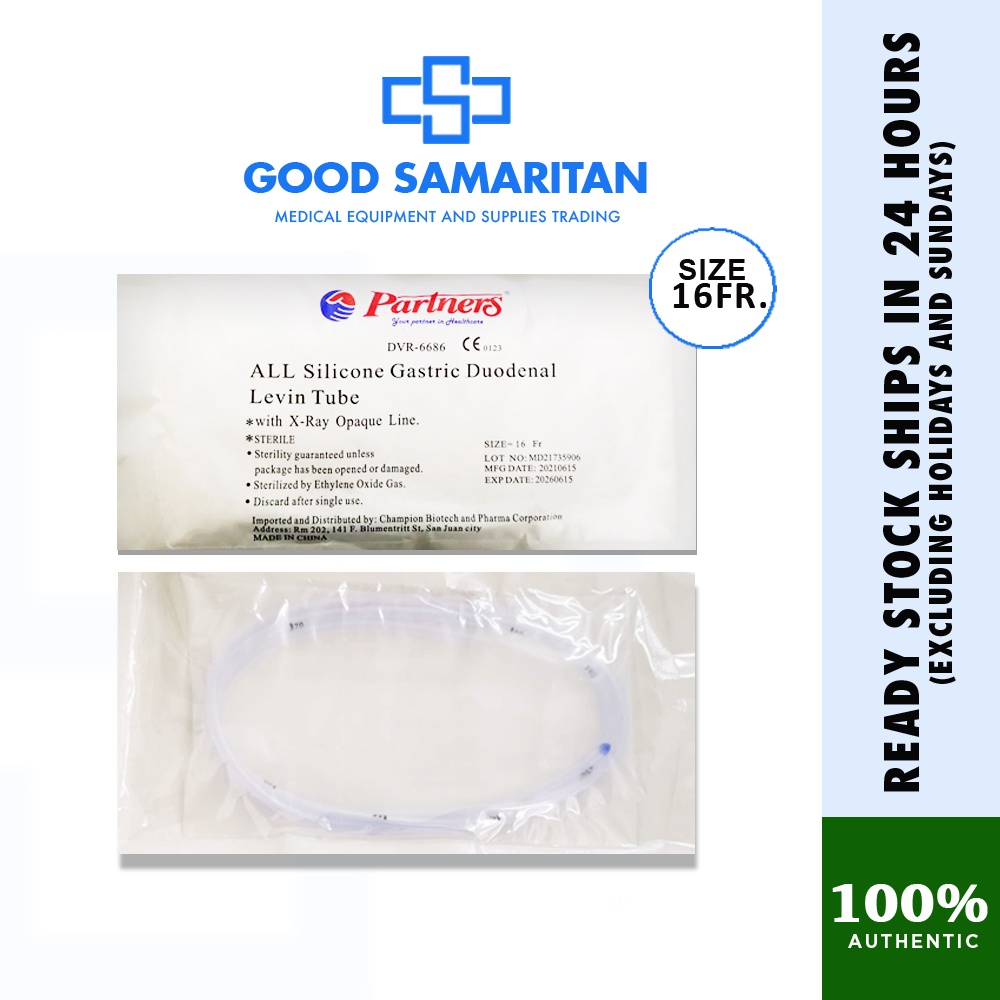 Gastric Duodenal Tube Silicone / NGT Tube / FR14 / FR16 / FR18 (per ...