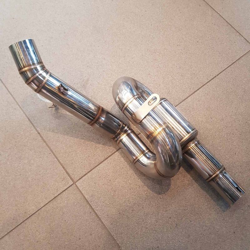 CFMOTO NK 400 650 MIDPIPE BIG ELBOW PIPE EXHAUST LOOP BENDED Nk400 ...