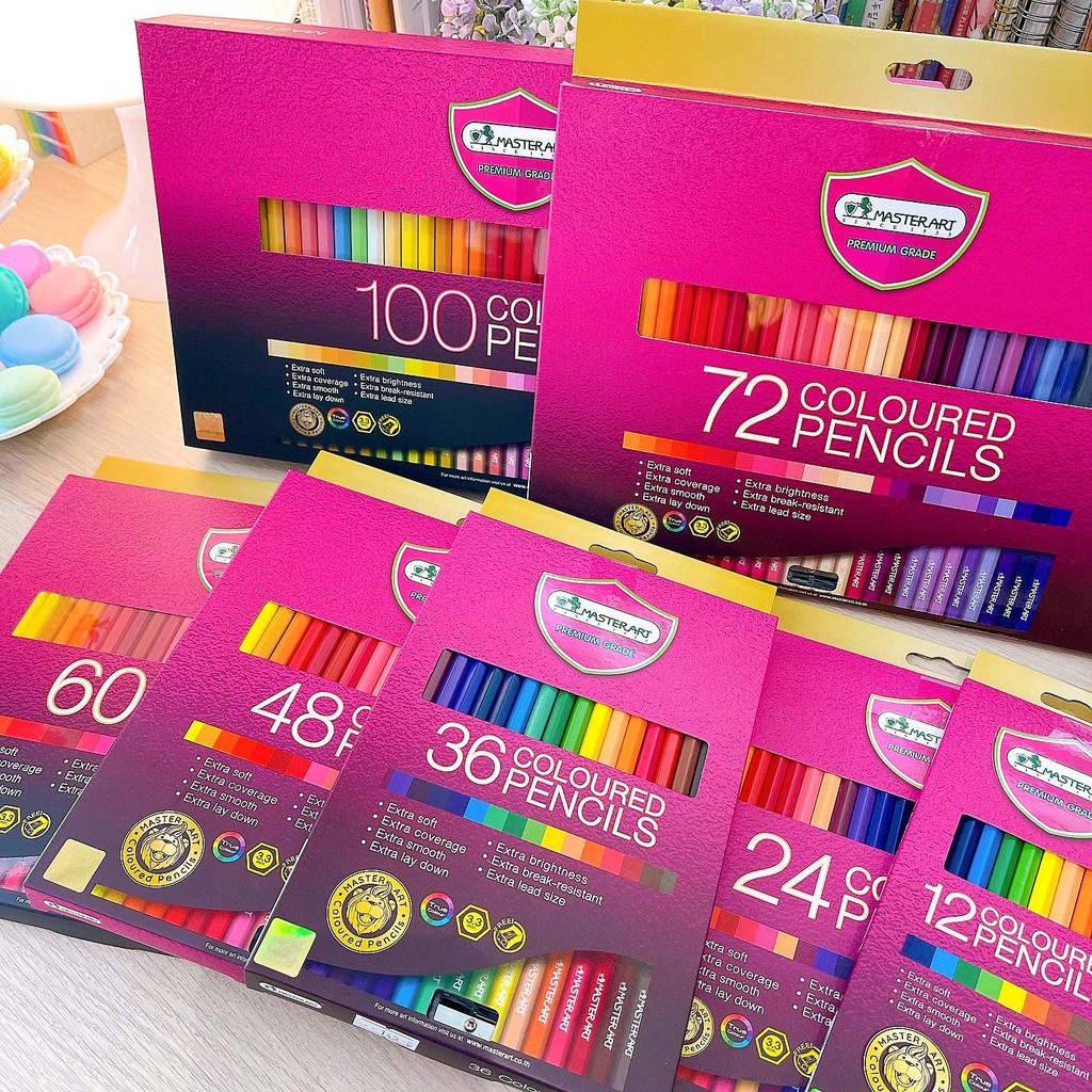 Master Art Series Long Colored Pencils 12 Colors 24 36 Comes With A ...