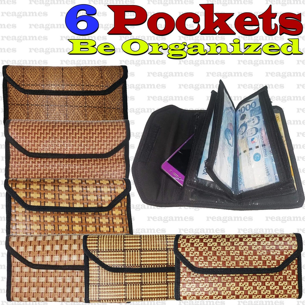Money Organizer Book Type 6 Slots (4 plastic pockets with 2 side ...