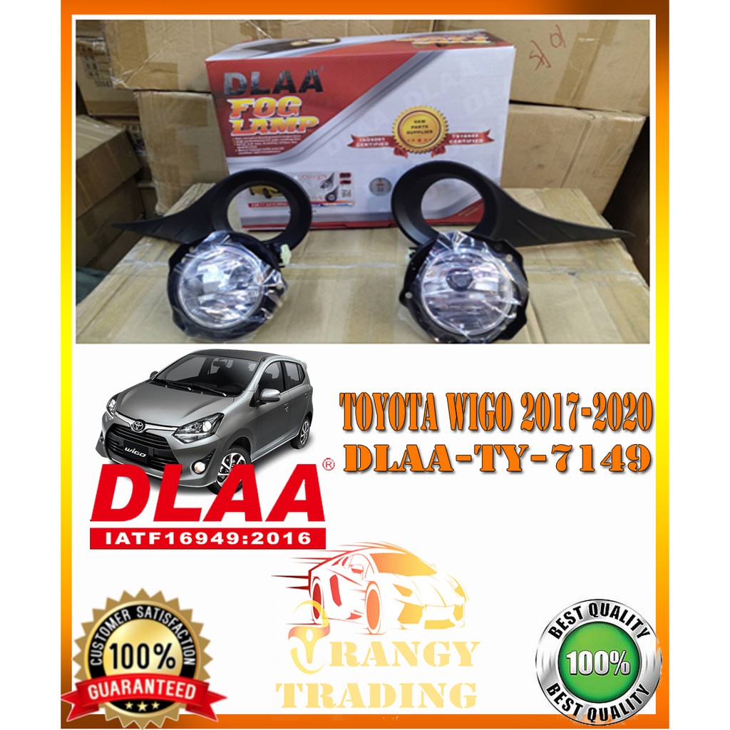 Toyota Wigo 2017 to 2020 DLAA Genuine High Power Halogen Foglamp Foglight Fog Lamp Light ...