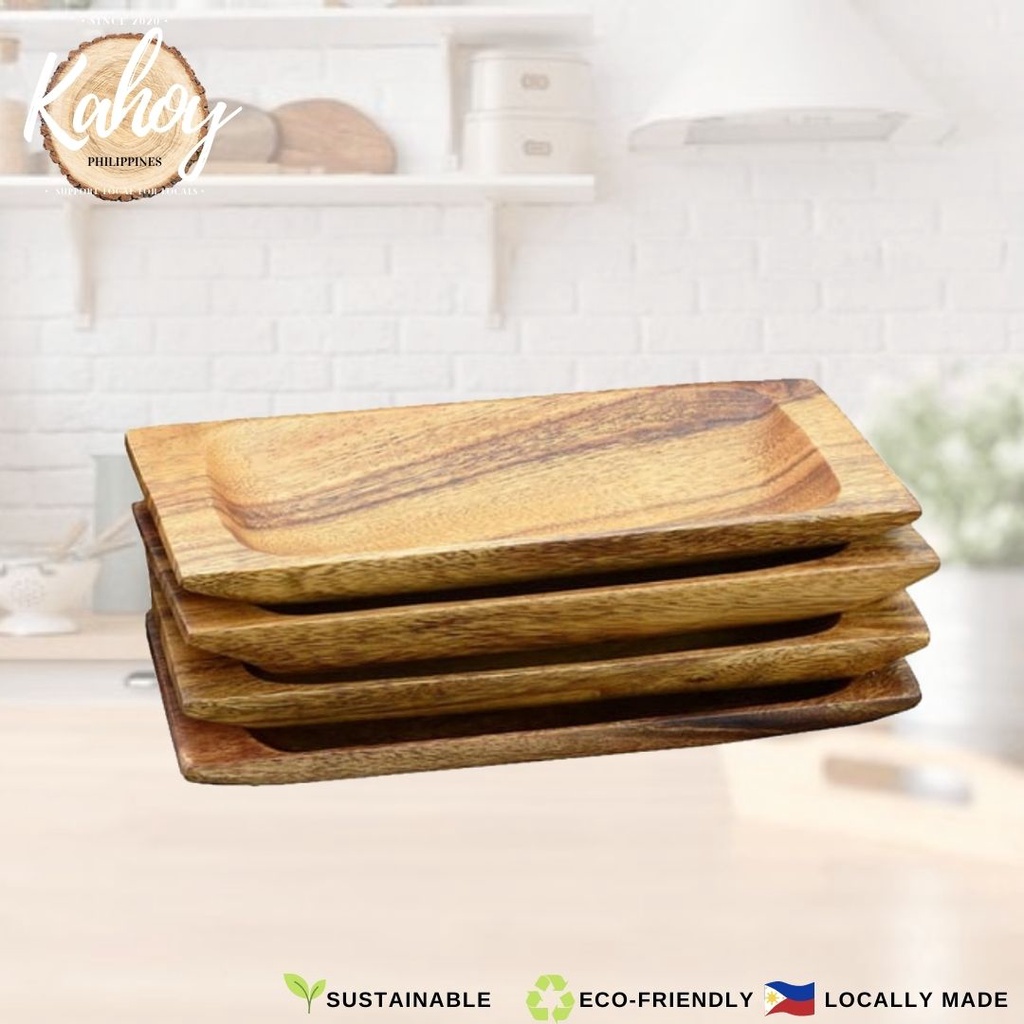 KAHOY Set Tip Tray/ wooden money tray/ wooden appetizer tray | Shopee ...