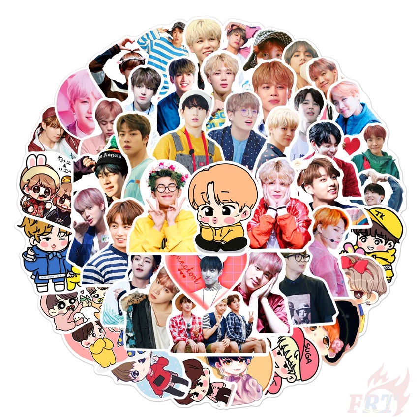 50Pcs/Set Bangtan Boys BTS A.R.M.Y Series 03 Stickers KPOP Superstar ...